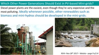 Rural Electrification through Village Grids / Mini-grids in Indonesia | PPTX