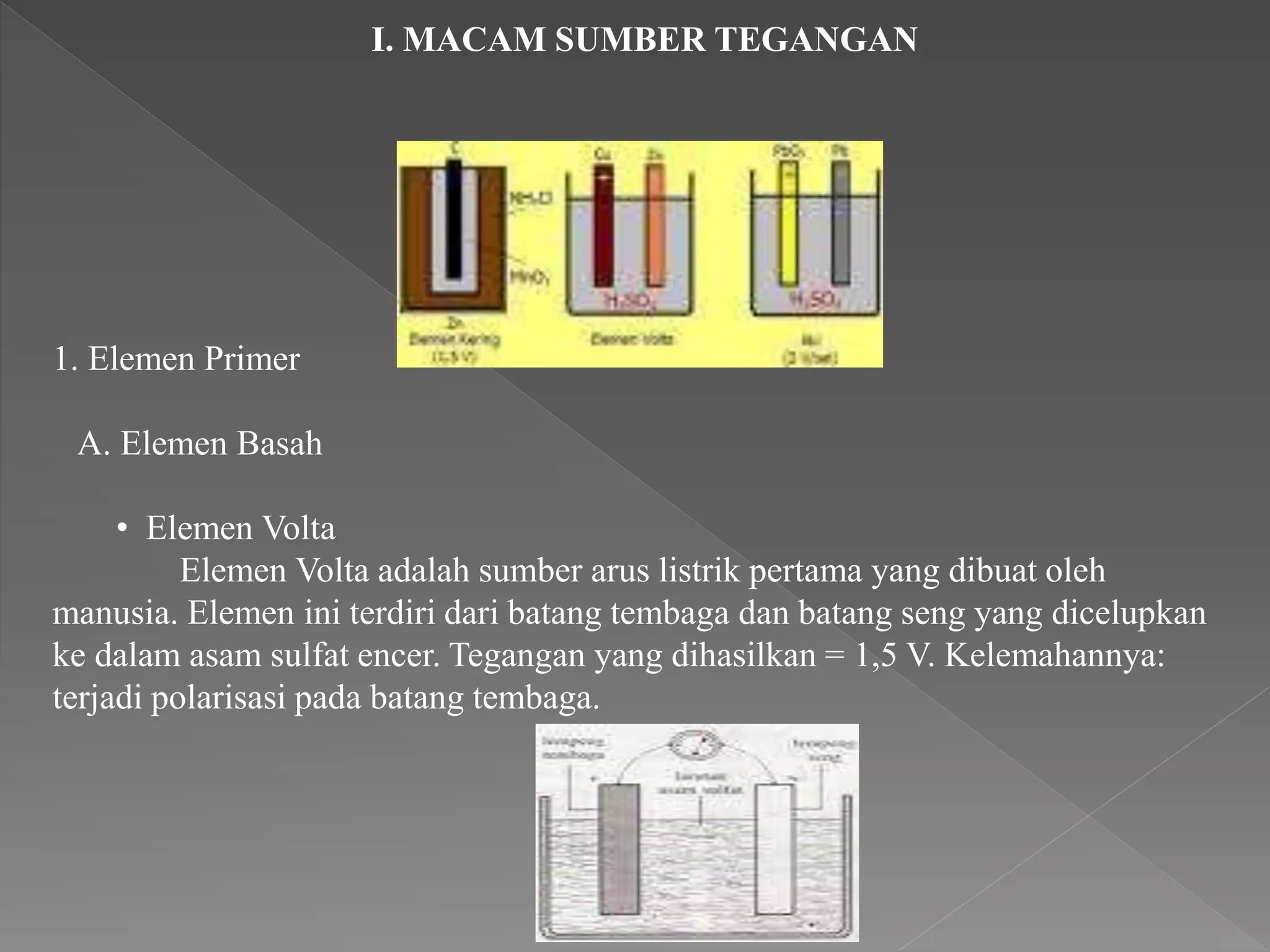 TEKNIK TENAGA LISTRIK ( SUMBER ARUS LISTRIK/ACCUMULATOR ) | PPTX