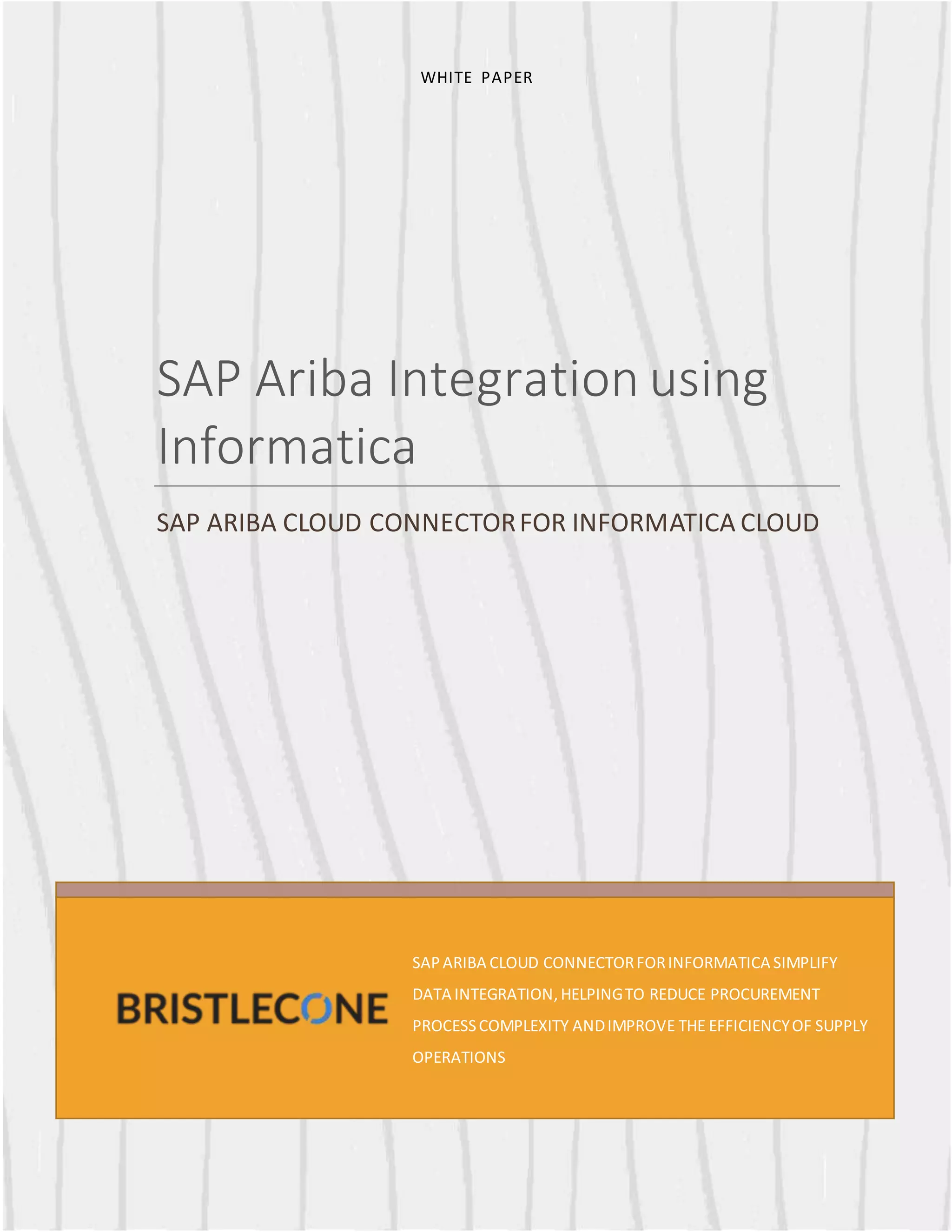SAP Ariba Integration using Informatica | DOCX