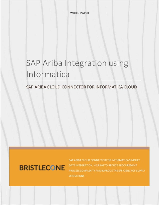 SAP Ariba Integration using Informatica | DOCX