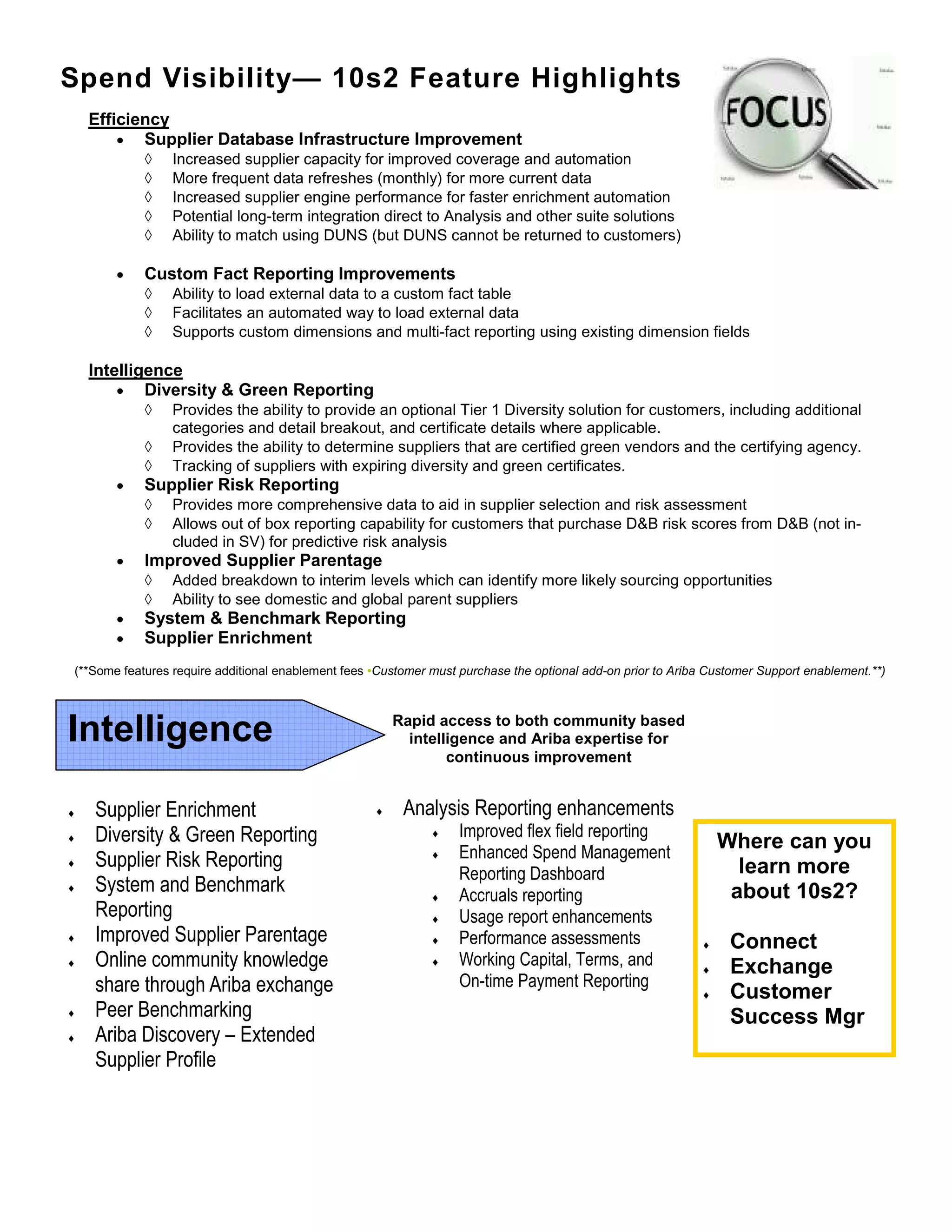 Ariba Knowledge Nuggets - 10s2 is Here: Readiness Overview | PDF