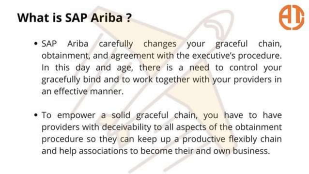 SAP Ariba Overview - SAP Ariba Training | PPTX