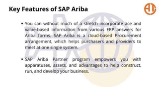 SAP Ariba Overview - SAP Ariba Training | PPTX