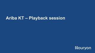 ARIBA playback session.pptx