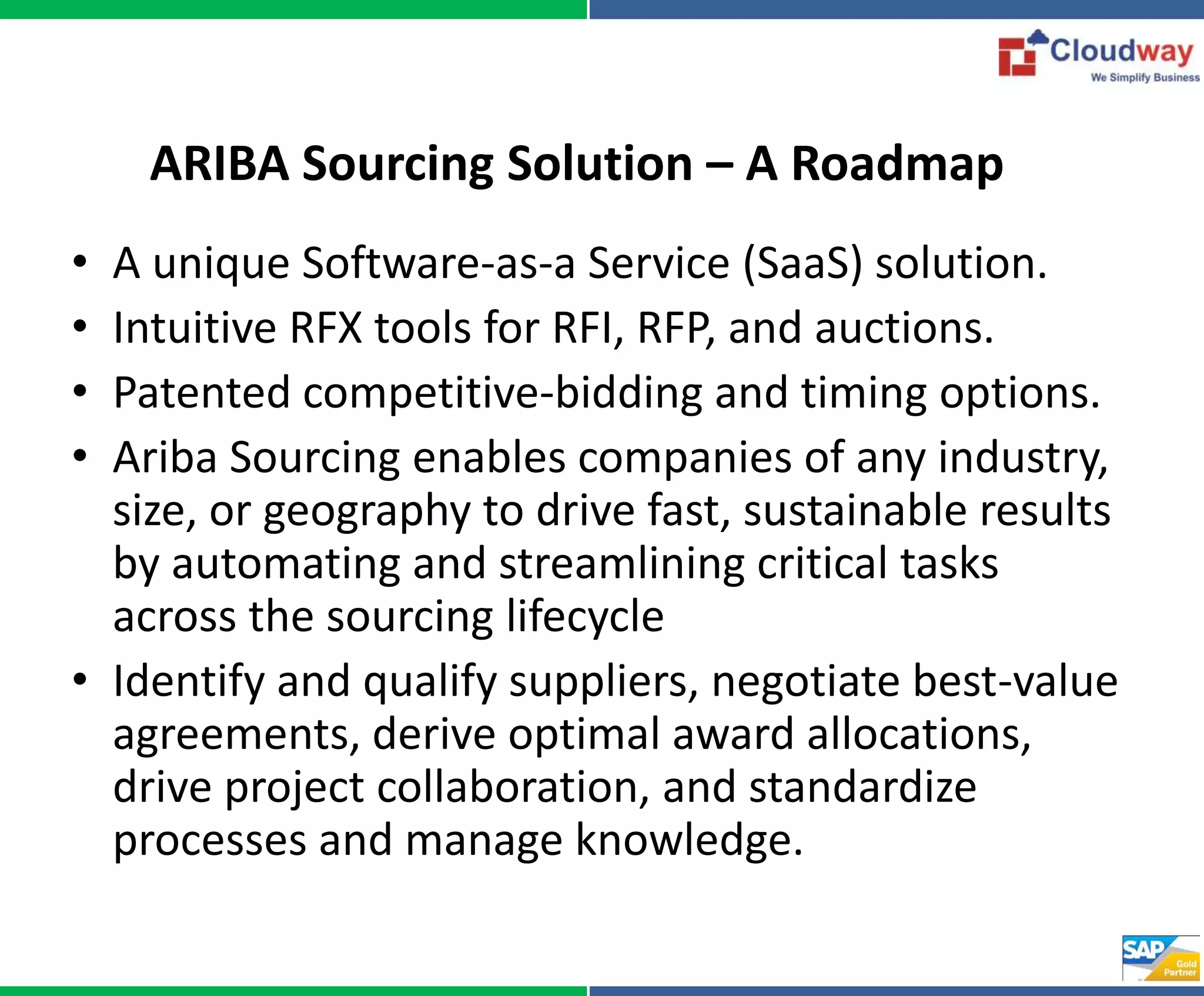 Ariba sourcing | PPTX