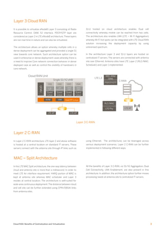 CLOUD RAN- Benefits of Centralization and Virtualization | PDF