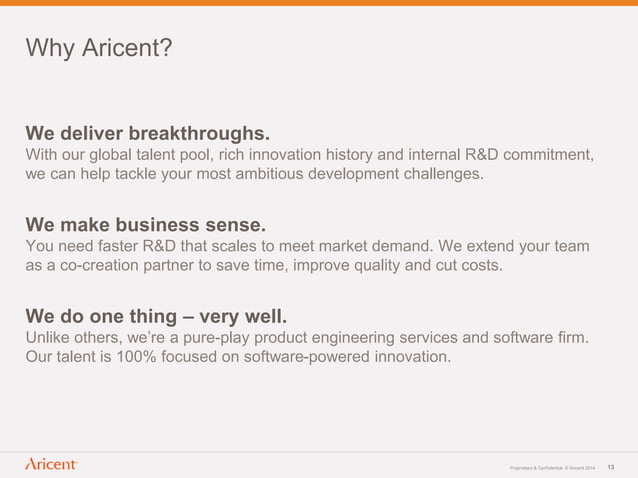 Aricent corporate presentation | PPTX | Computer Software and ...