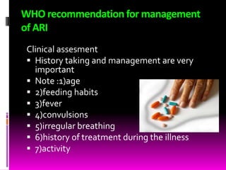 Acute respiratory infection control and prevention | PPTX