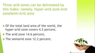 aridity and drought | PPT