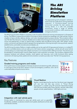 Ari Driving Brochure | PDF