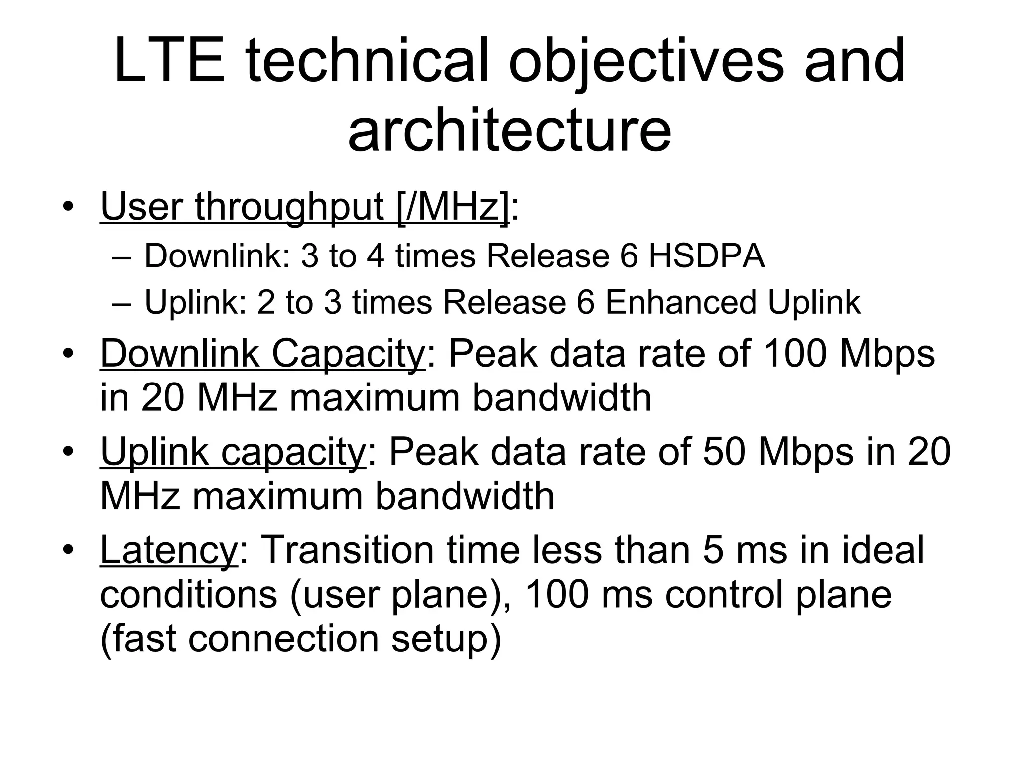 LTE - Long Term Evolution | PPT