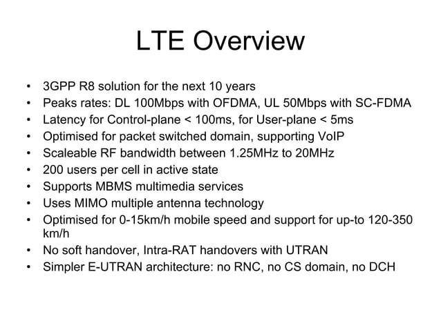 LTE - Long Term Evolution | PPT