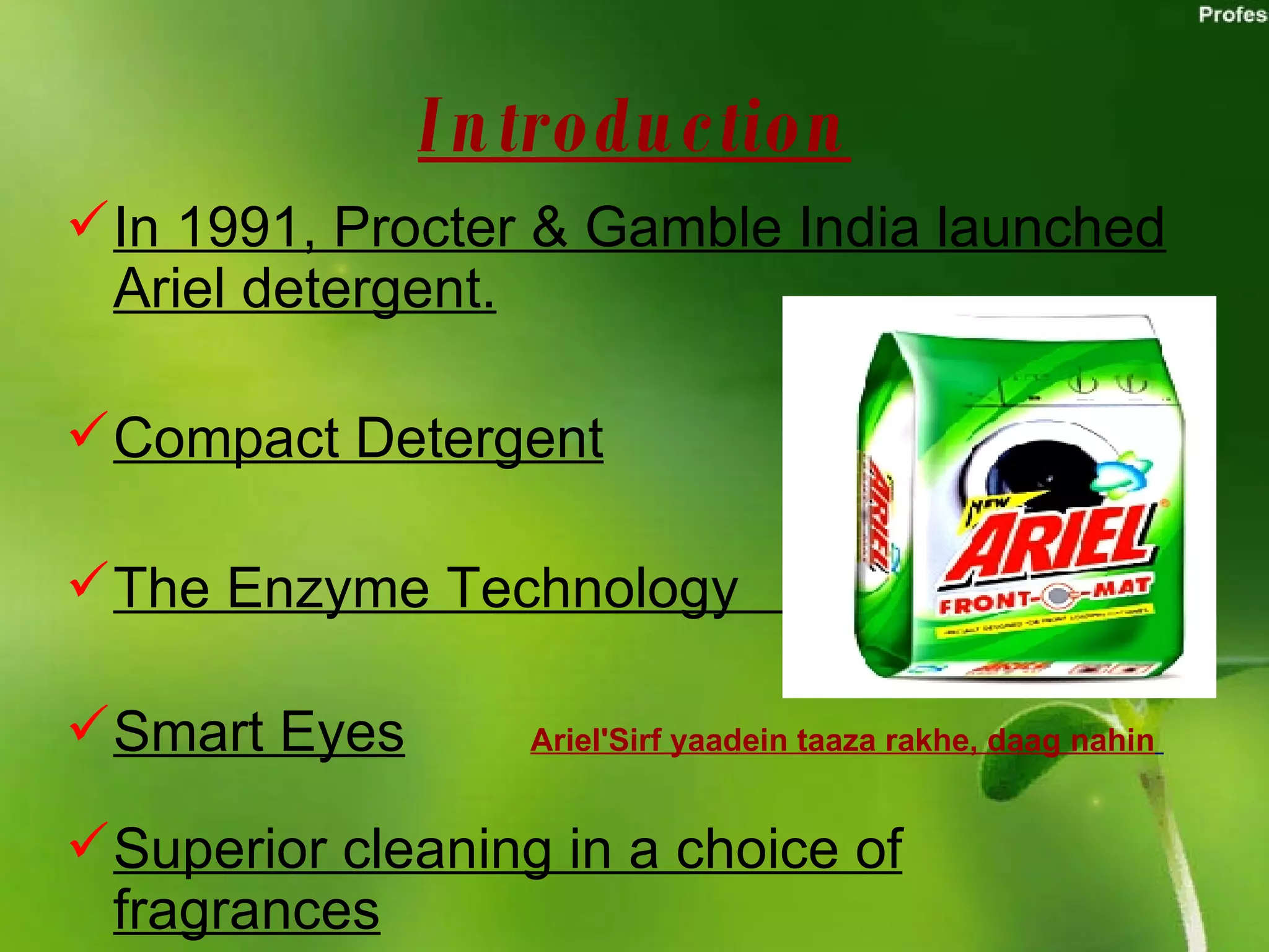 Ariel Market Penetration Strategy. | PPT