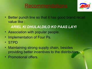 Ariel Market Penetration Strategy. | PPT