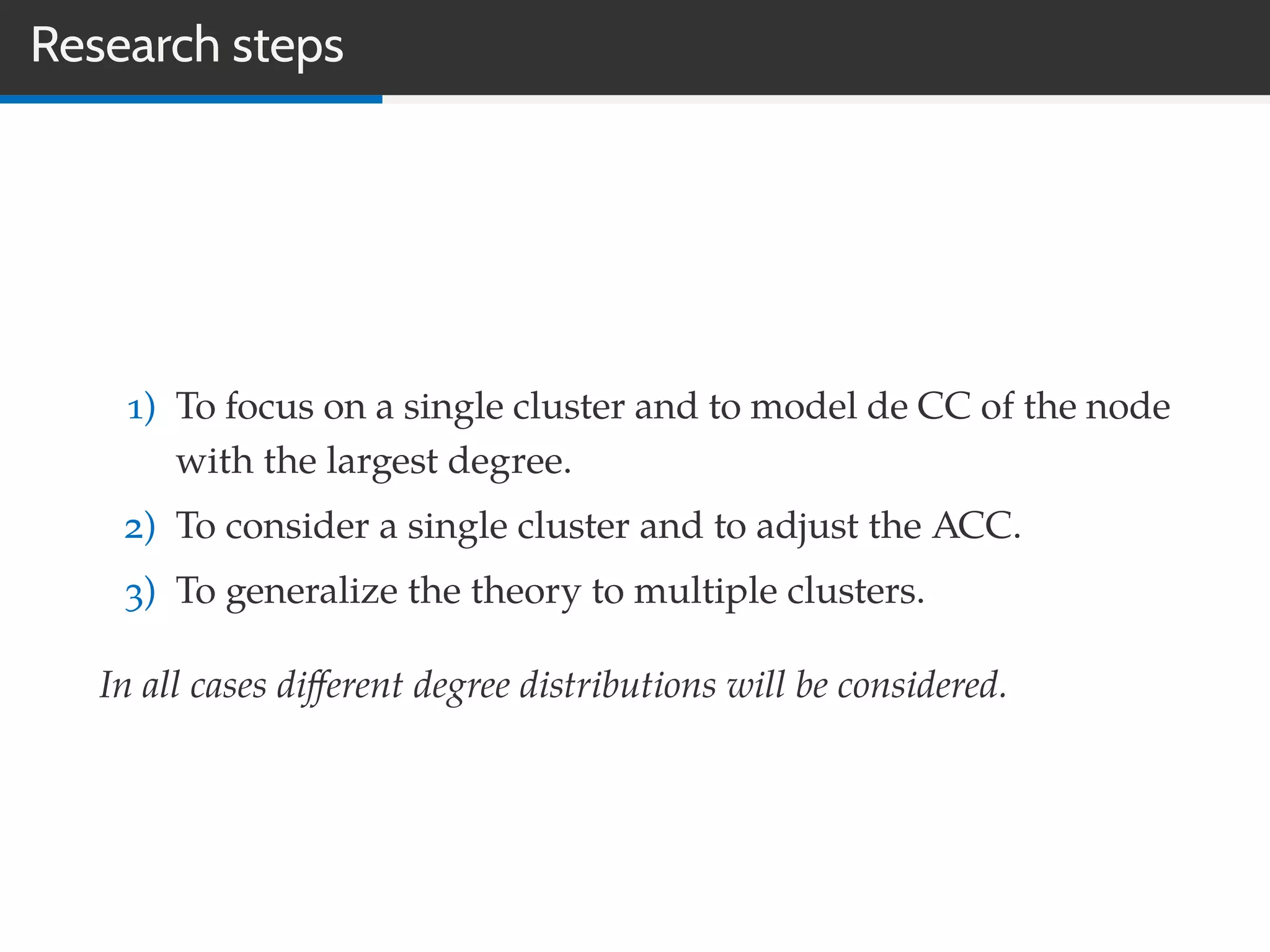 Modelling The Clustering Coefficient Of A Random Graph Ppt