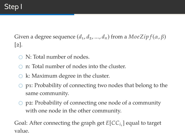 Modelling The Clustering Coefficient Of A Random Graph Ppt