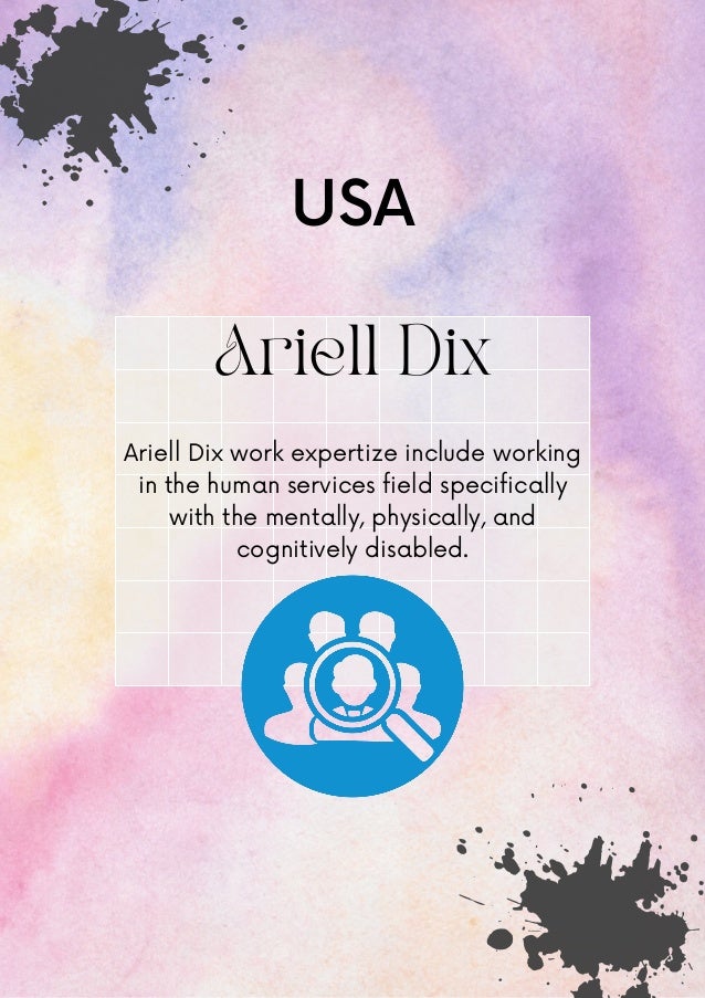 Ariell dix work expertize include working in the human services | PDF