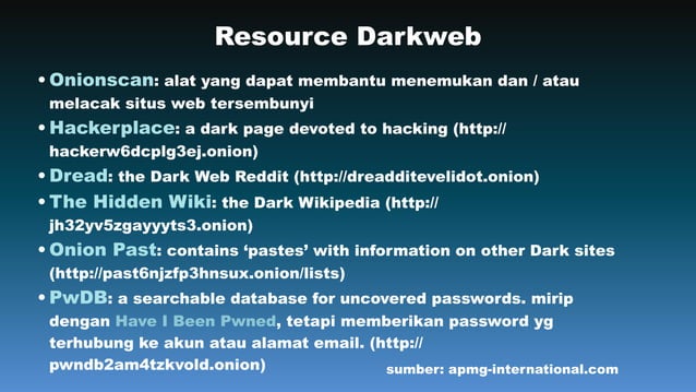 Sisi Lain Dark Web | PPT