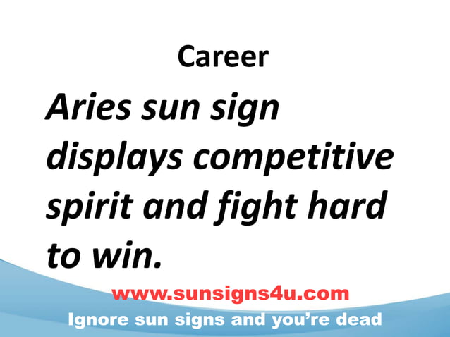 Aries Sun Sign Secrets | PPT