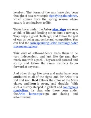 Aries zodiac dates . | DOCX