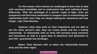 Aries Combinations slides presentationnn | PPTX