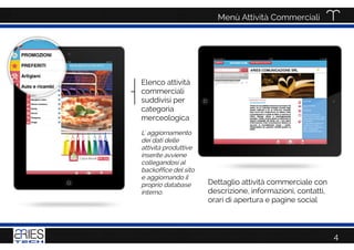 Aries Tech | App Ios e Android di Marketing Territoriale | PPT