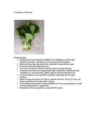 Variety catalogue of some newly developed improved varieties of different crops | PDF