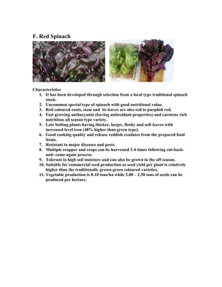 Variety catalogue of some newly developed improved varieties of different crops | PDF