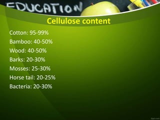 Presentation Slide of Cellulose- Arifuzzaman Arif | PPTX