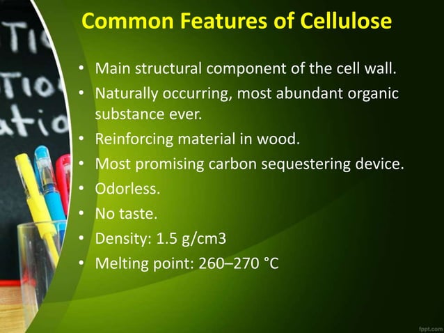 Presentation Slide of Cellulose- Arifuzzaman Arif | PPT