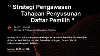 Strategi Pengawasan Tahapan Penyusuna Daftar Pemilih.pptx