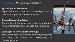 Space Microbiology - Food and Environmental Microbiology | PPTX