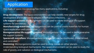 Space Microbiology - Food and Environmental Microbiology | PPTX