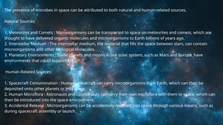 Space Microbiology - Food and Environmental Microbiology | PPTX