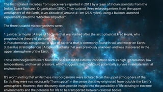 Space Microbiology - Food and Environmental Microbiology | PPTX