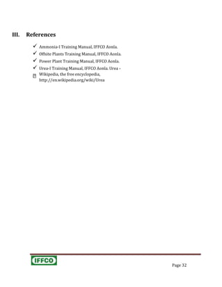 IFFCO Training Report 2017- Arif Khan | PDF