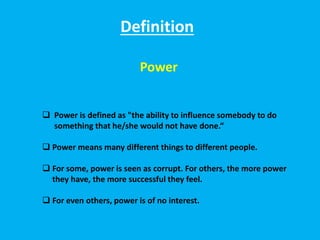 Leadership, Power & Coalition | PPTX