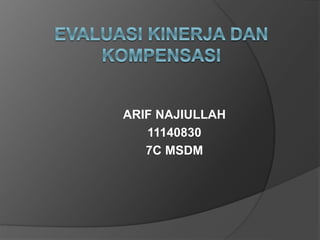 Arif najiullah 7 c msdm tugas framework 1 14 | PPT