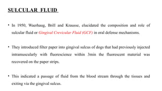 arif og 2.pptx defence mechanism of gingiva | PPTX