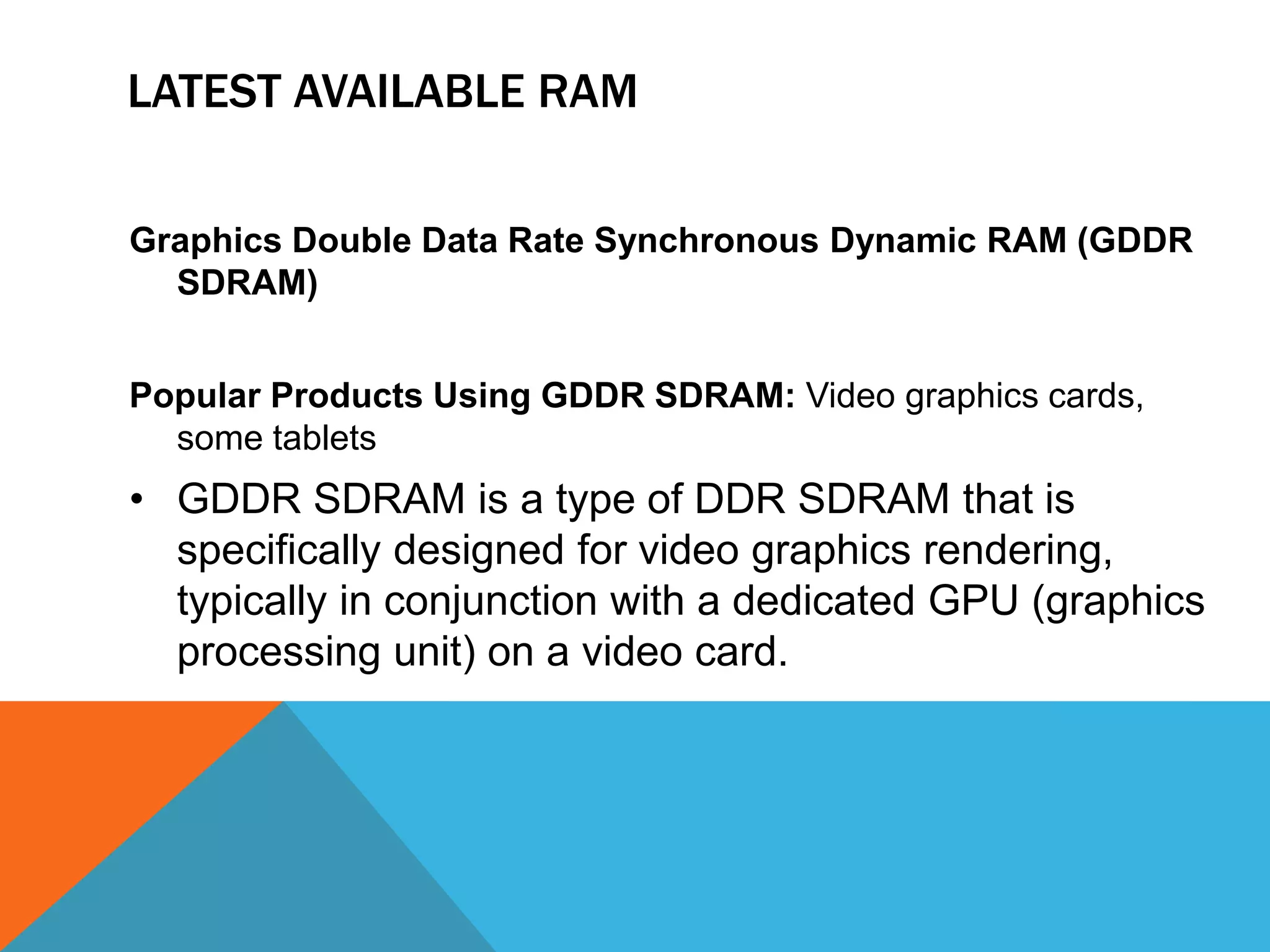 Ram and its Components | PPTX