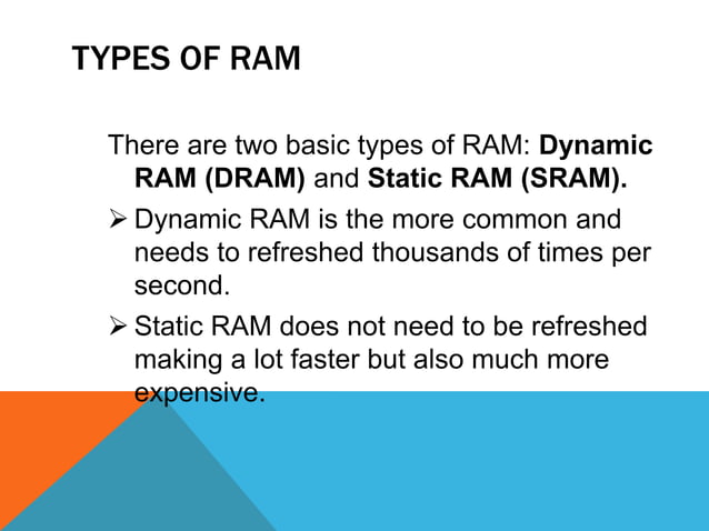 Ram and its Components | PPTX