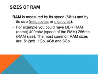 Ram and its Components | PPTX