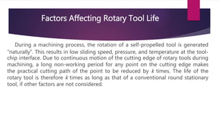 Metal Cutting With Rotary Tools | PPTX