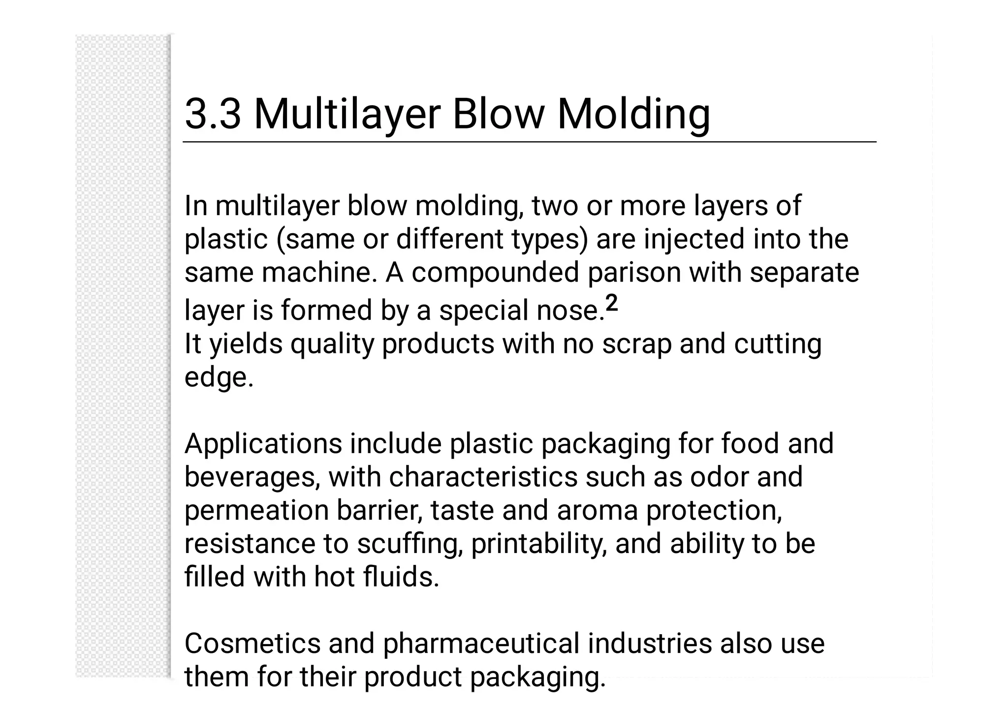 Blow Molding - Extrusion, Injection, Multilayer Blow Molding | PDF