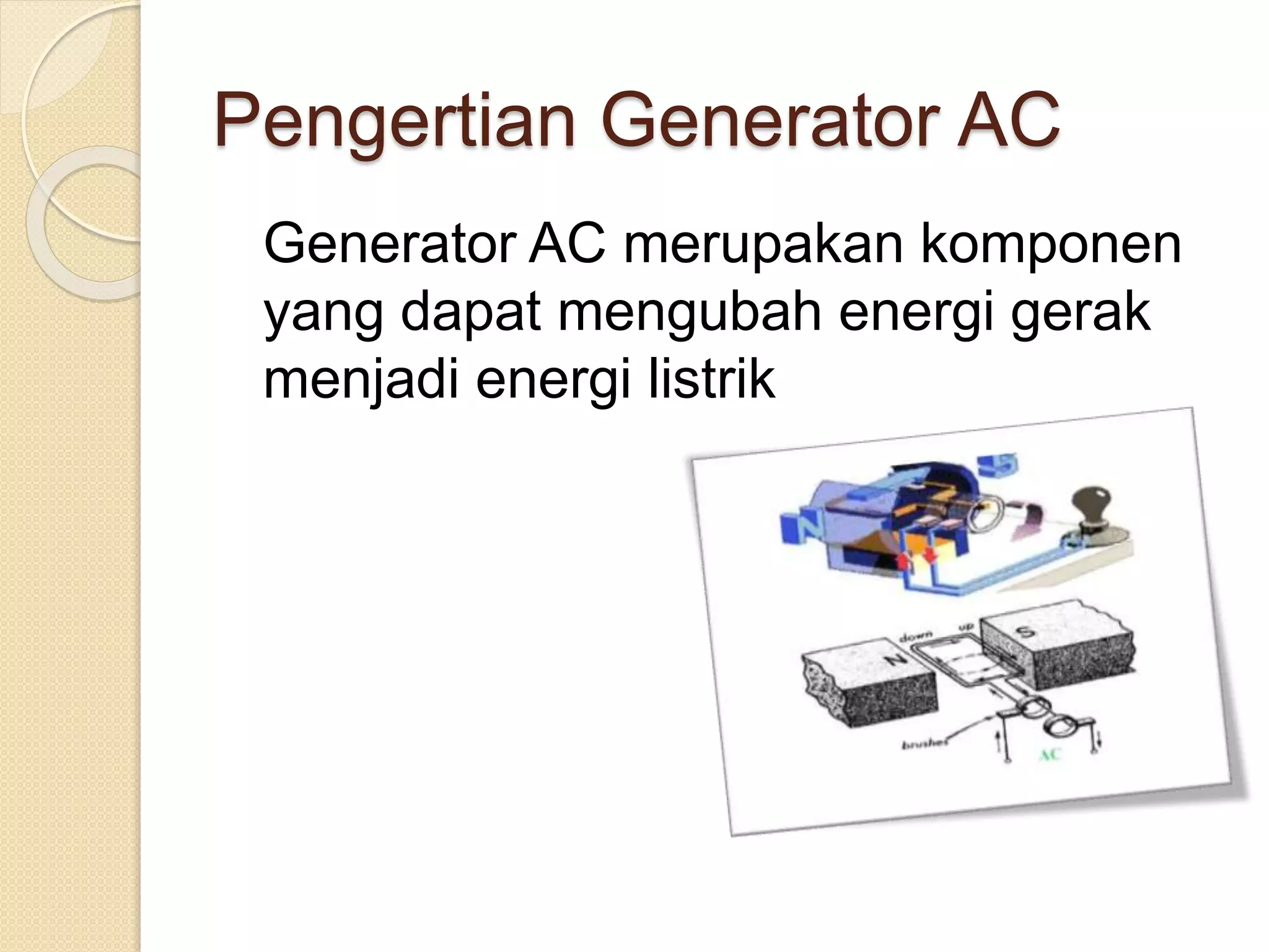 Arif wicaksono motor ac & generator ac teknik tenaga listrik | PPTX