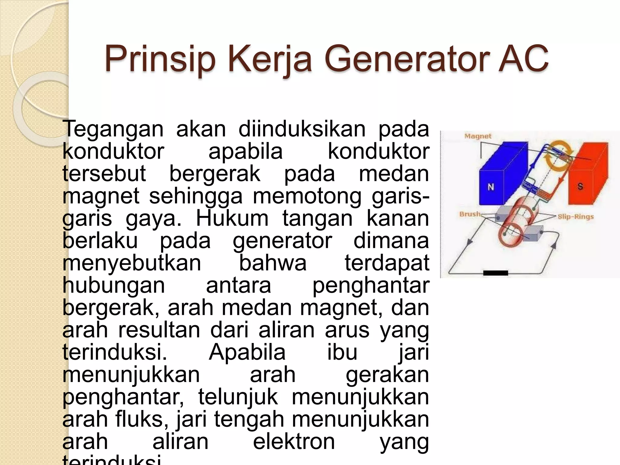 Arif wicaksono motor ac & generator ac teknik tenaga listrik | PPTX