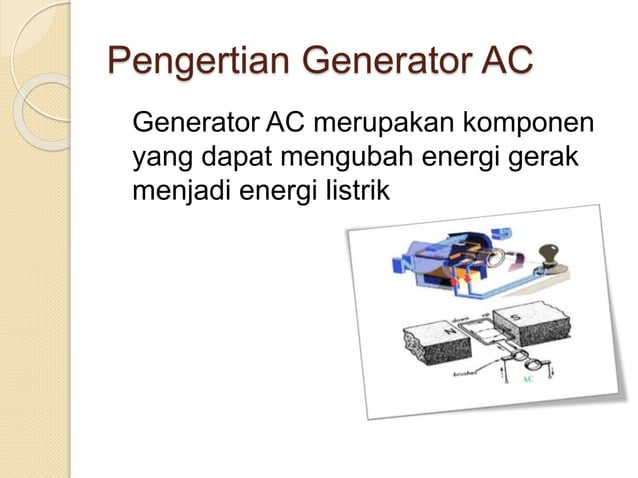 Arif wicaksono motor ac & generator ac teknik tenaga listrik | PPTX