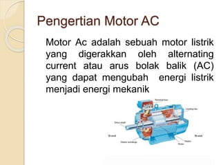 Arif wicaksono motor ac & generator ac teknik tenaga listrik | PPTX