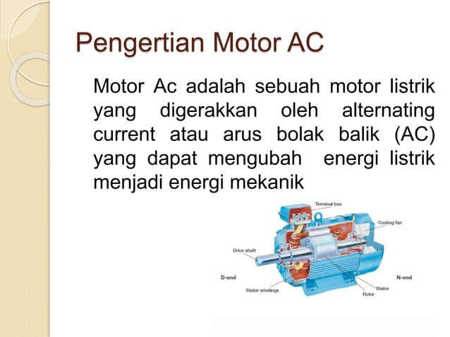 Arif wicaksono motor ac & generator ac teknik tenaga listrik | PPTX