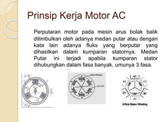 Arif wicaksono motor ac & generator ac teknik tenaga listrik | PPTX